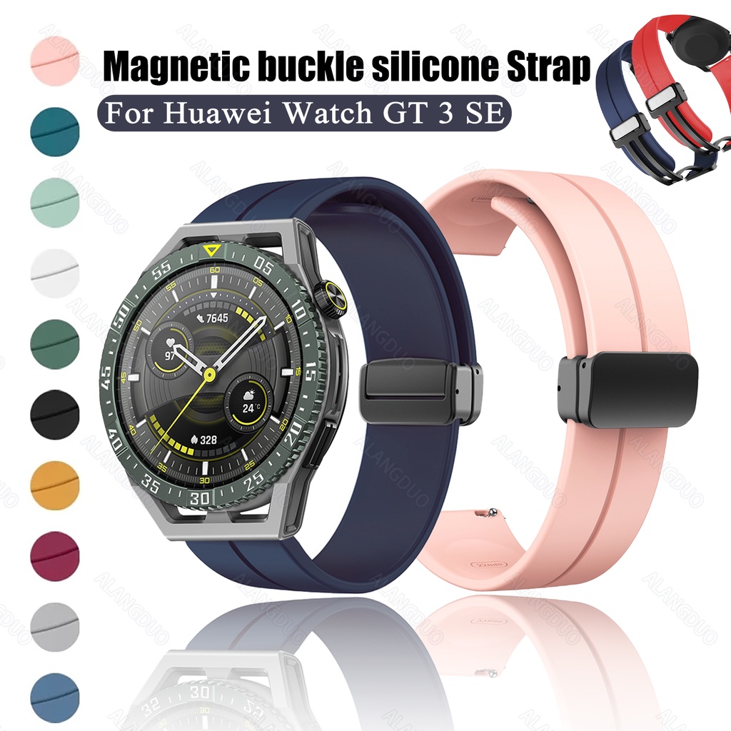 Silicone Strap for Huawei Watch GT 5 4 3 SE GT5 GT4 GT2 GT2E Pro 46mm ...