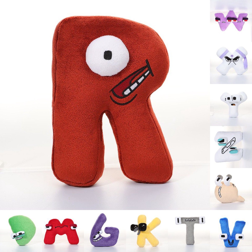 26 PCS Alphabet Plush Toy, Alphabets Alphabet Lore Stuffed Doll Preschool Educational English ...
