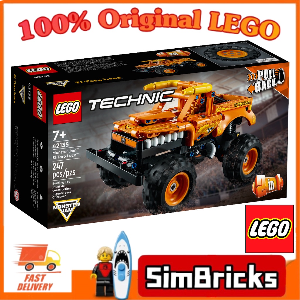 (SimBricks) LEGO 42135 Technic Monster Jam El Toro Loco | Shopee Malaysia