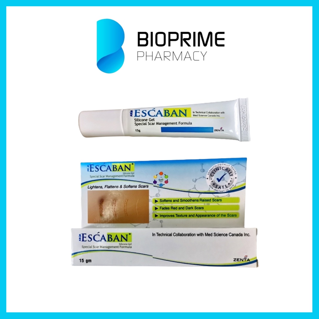 Escaban Scar Gel 15gm | Lightens,flattens & Scars | Shopee Malaysia