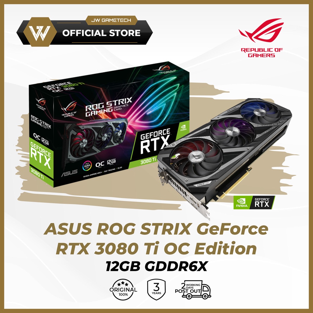 ASUS ROG Strix GeForce RTX 3080 Ti OC Edition 12GB GDDR6X | Shopee Malaysia