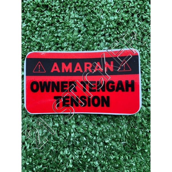 STICKER FANCY AMARAN / WARNING BIASA/CHROME ( READY STOCK ) | Shopee ...
