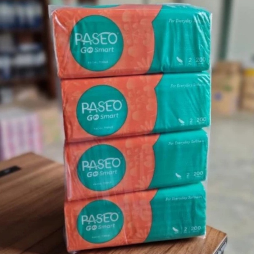 Paseo Go Smart Tissue Pack 200 sheets (contains 4 pcs) | Shopee Malaysia