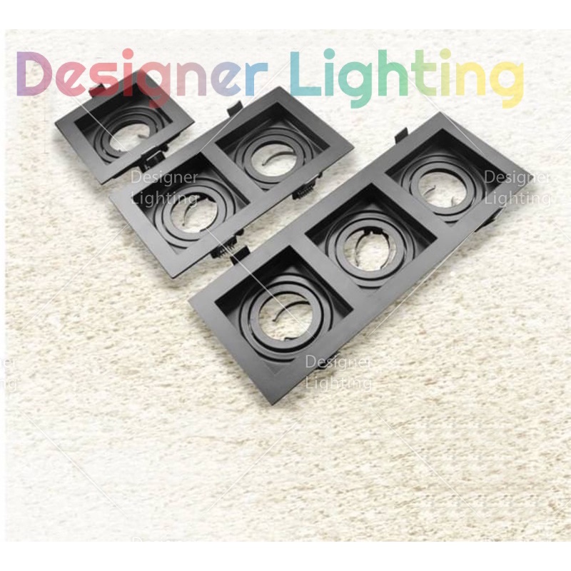 Designer Lighting Eyeball Casing Single Double Triple Full Black ...