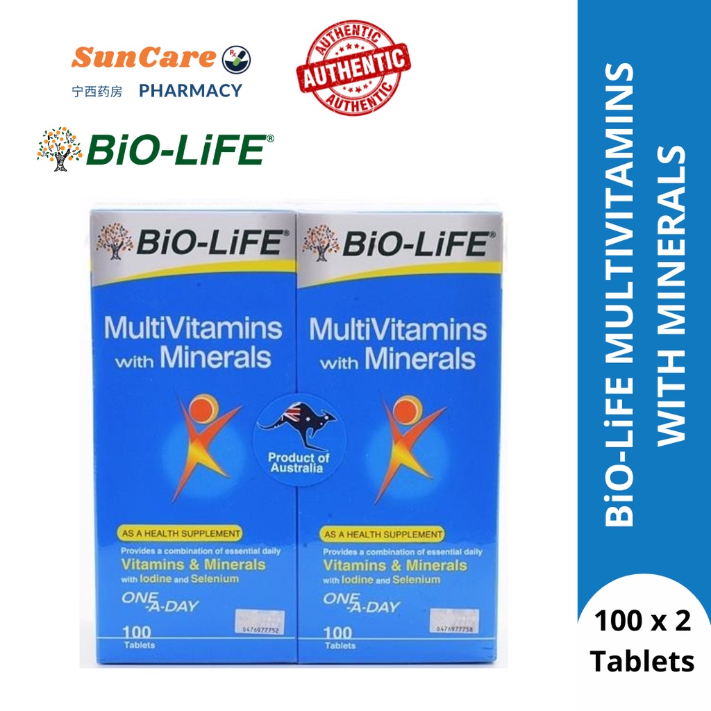 SunCare Pharmacy BiO-LiFE MultiVitamins with Minerals Twin Pack/ Single ...