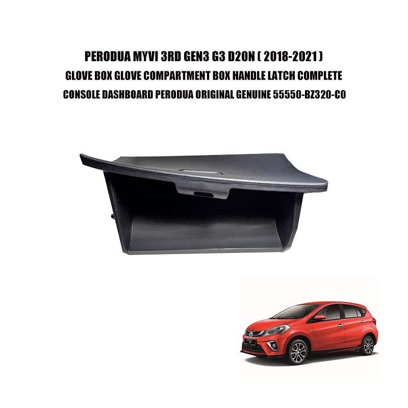 PERODUA MYVI 3RD GEN3 D20N GLOVE COMPARTMENT BOX HANDLE LATCH COMPLETE ...
