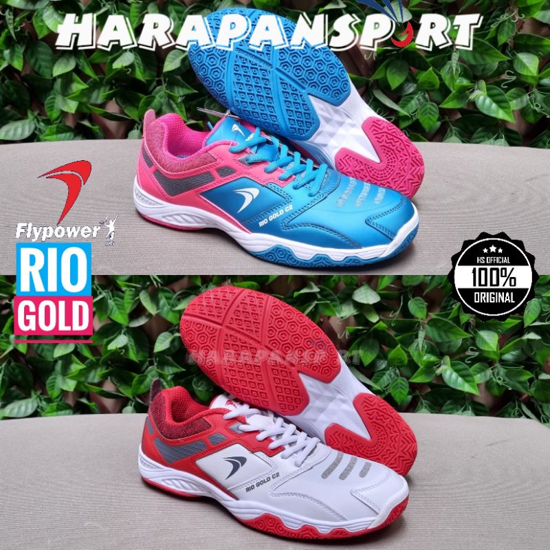 Flypower RIO GOLD C2 LILIANA NATSIR SERIES ORIGINAL BADMINTON SHOES ...