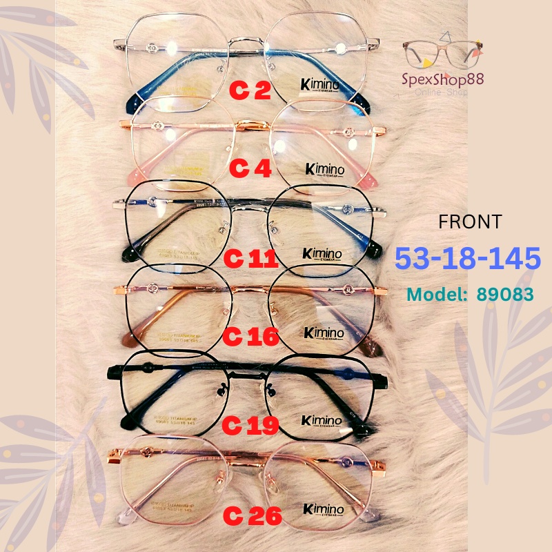 MODEL 89083 | 53-18-145 | MEMORY TITANIUM IP FRAME | METAL FRAME | 6 ...