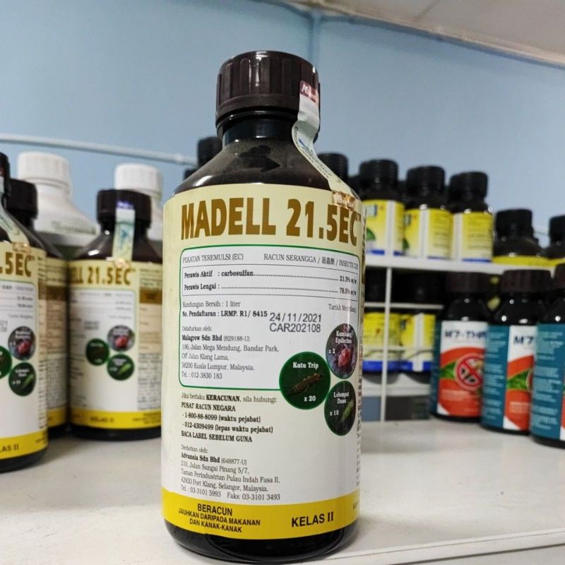 Madell 21.5EC Calbosulfan 1L Racun Teritip Kutu Thrip Ullat | Shopee ...