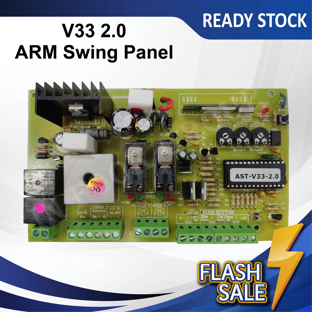 AUTOGATE ARM CONTROL PANEL / LEFT RIGHT CAN OPEN ONE BY ONE | Shopee ...