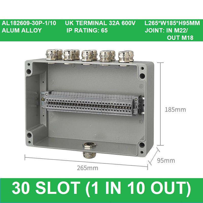 ALUMINIUM ALLOY OUTDOOR WEATHER PROOF ENCLOSURE/ TERMINATION BOX/ WITH ...