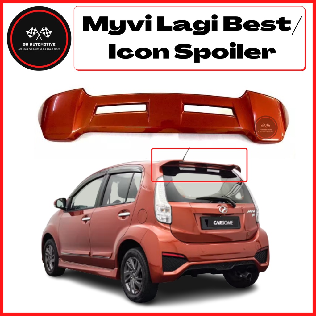 Perodua Myvi Lagi Best Icon Rear Spoiler (2011 2012 2013 2014 2015 2016 ...