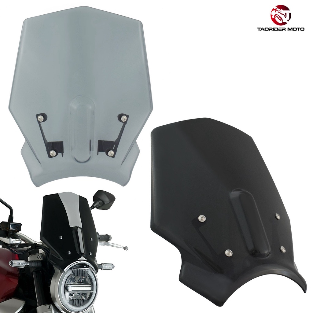 TAORIDER-MOTO Windscreen Windshield Viser Wind Deflector with Bracket ...