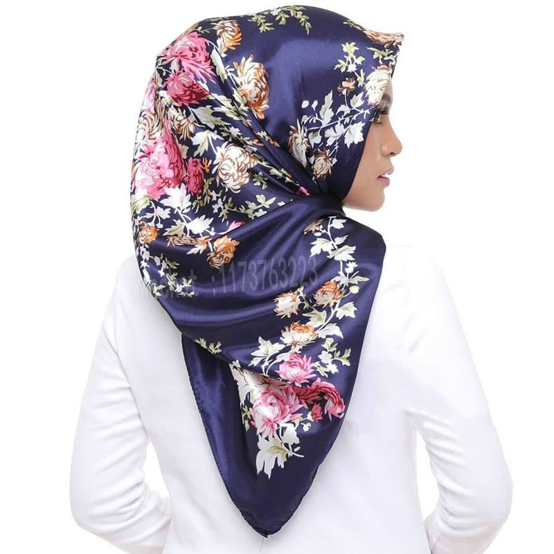 [READY STOCK] Tudung Bawal Tudung Satin Silk Corak Hijab Design 38-55 ...