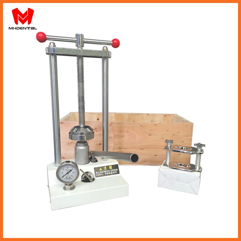 Dental Lab Equipment Flask Compress Pressure Gauge Indication Hydraulic ...