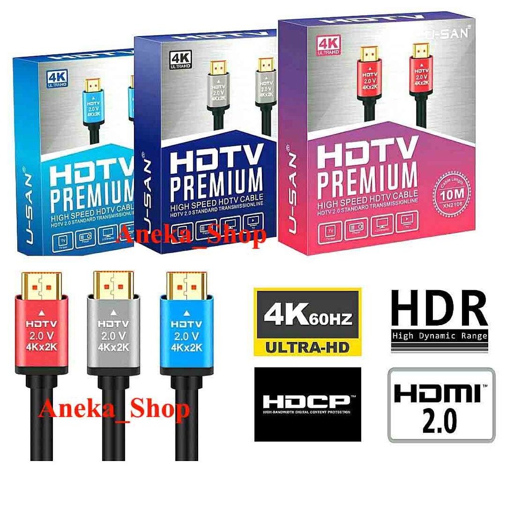 HDTV Cable 4k v2.0 HDMI2.0 10m 15m 20m Support ARC 3D HDR 4K 30Hz Ultra ...
