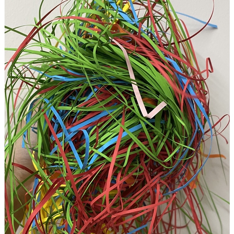 Straw paper, shredded paper to line gift boxes mixed in many colors ...