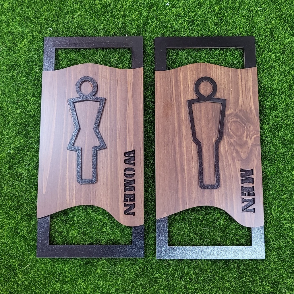 TOILET SIGNAGE FOR MEN AND WOMEN INDOOR SIGNAGE | Shopee Malaysia