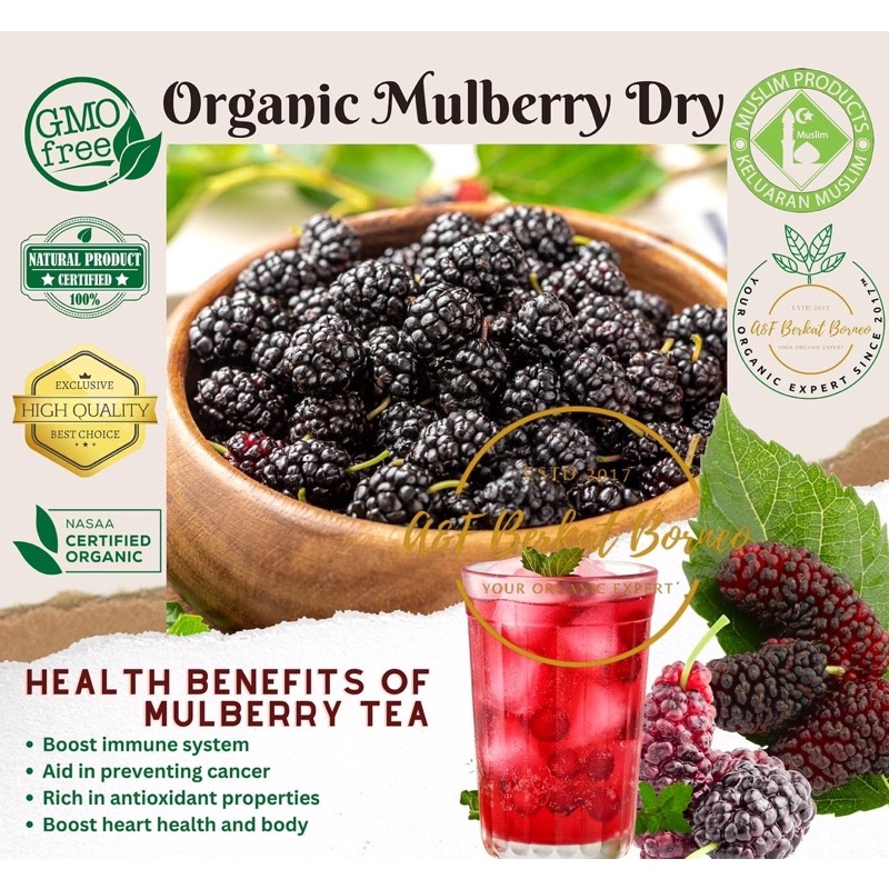 Organic Mulberry Dry/Muslim Seller | Shopee Malaysia