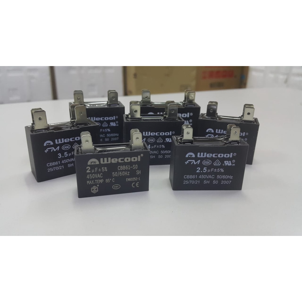 CAPACITOR 1UF / 1.25UF / 1.5UF / 2UF / 2.5UF / 3UF / 3.5UF / 4UF / 5UF ...