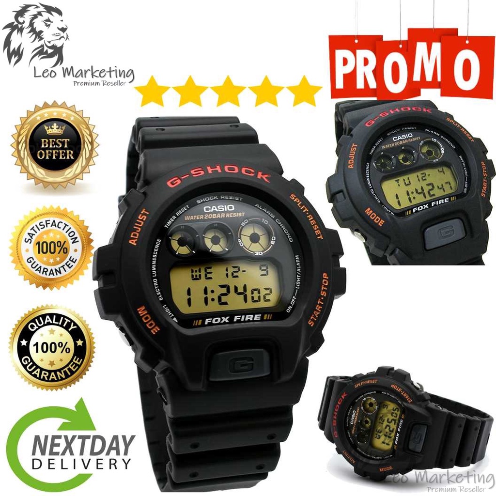 Leo Marketing [Japan Made] Dw6900 Foxfire Unisex Digital Watch Shock ...