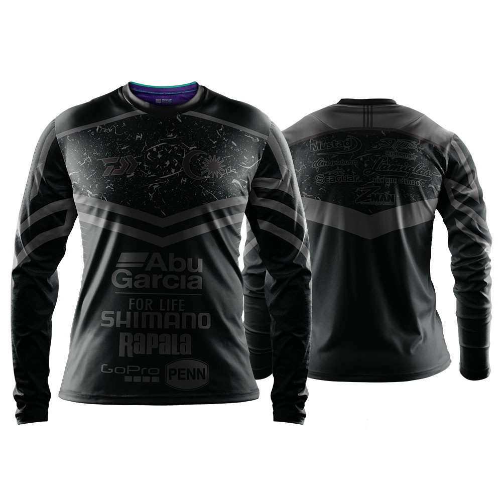 Blackout Series Fishing Outfit | Baju Memancing | Fishing Jersey ...