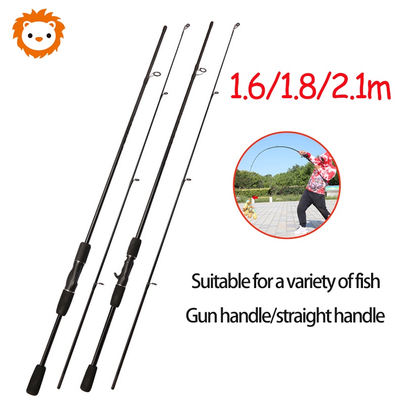 Fishing Rod Carbon Fiber 1.6m 1.8m 2.1m Joran Pancing Ultra Light Rod Spinning Rod Casting Rod ...