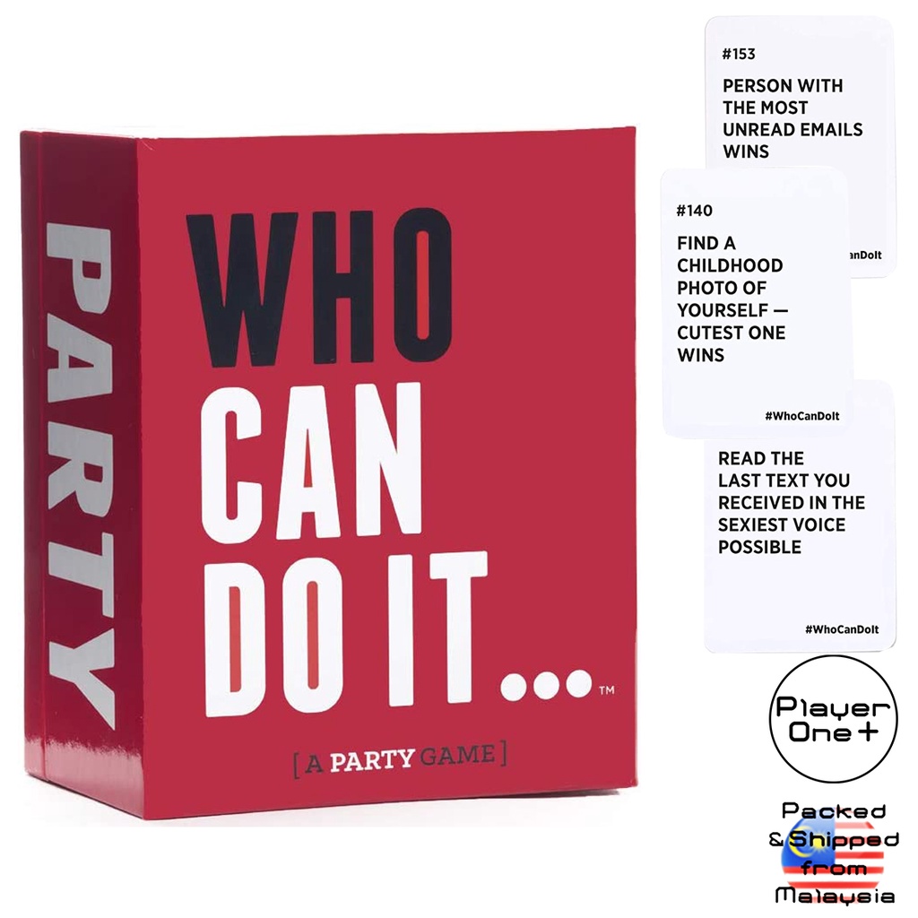 Who Can Do It Fun Party Card Games For Adults Shopee Malaysia