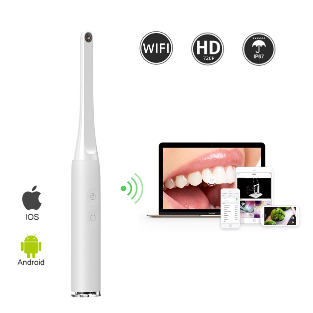 Wireless Dental Camera Wifi Oral Endoscope Intraoral Teeth Inspection ...