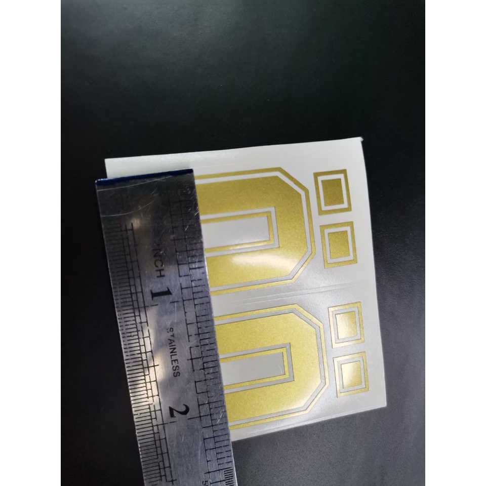 Öhlins 1 inch stickers, aftermarket part, replacement decals. Plotted ...