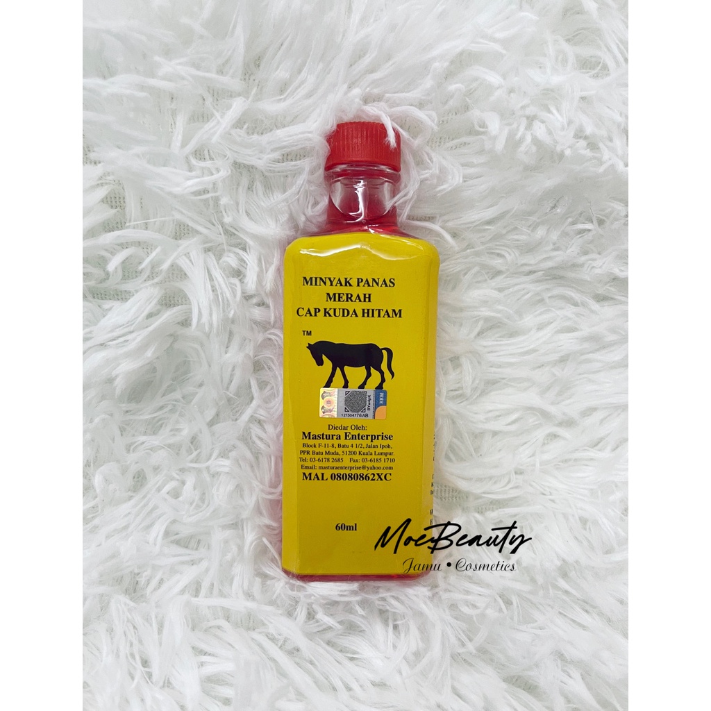 minyak panas merah cap kuda hitam 60ml | Shopee Malaysia