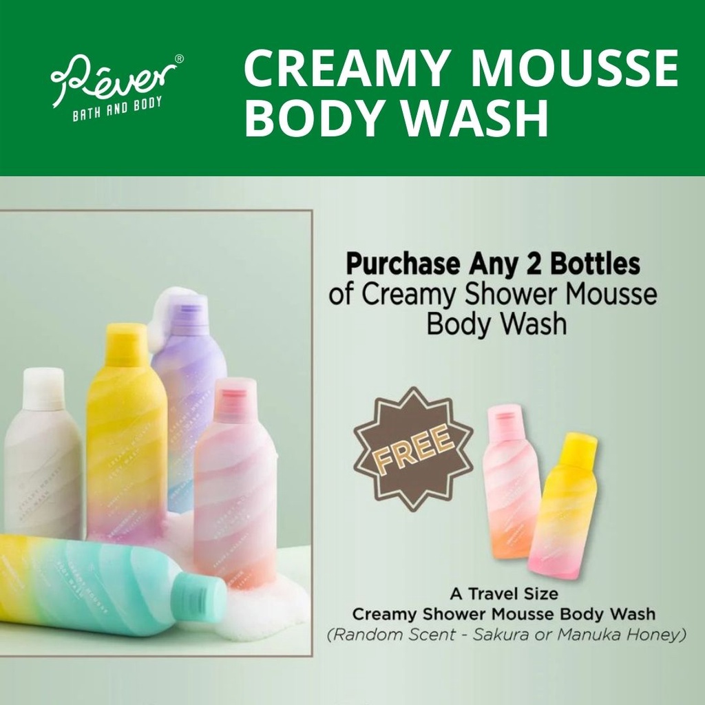 Creamy Mousse Body Wash (350ml) [Buy 2 Free 1] | Shopee Malaysia