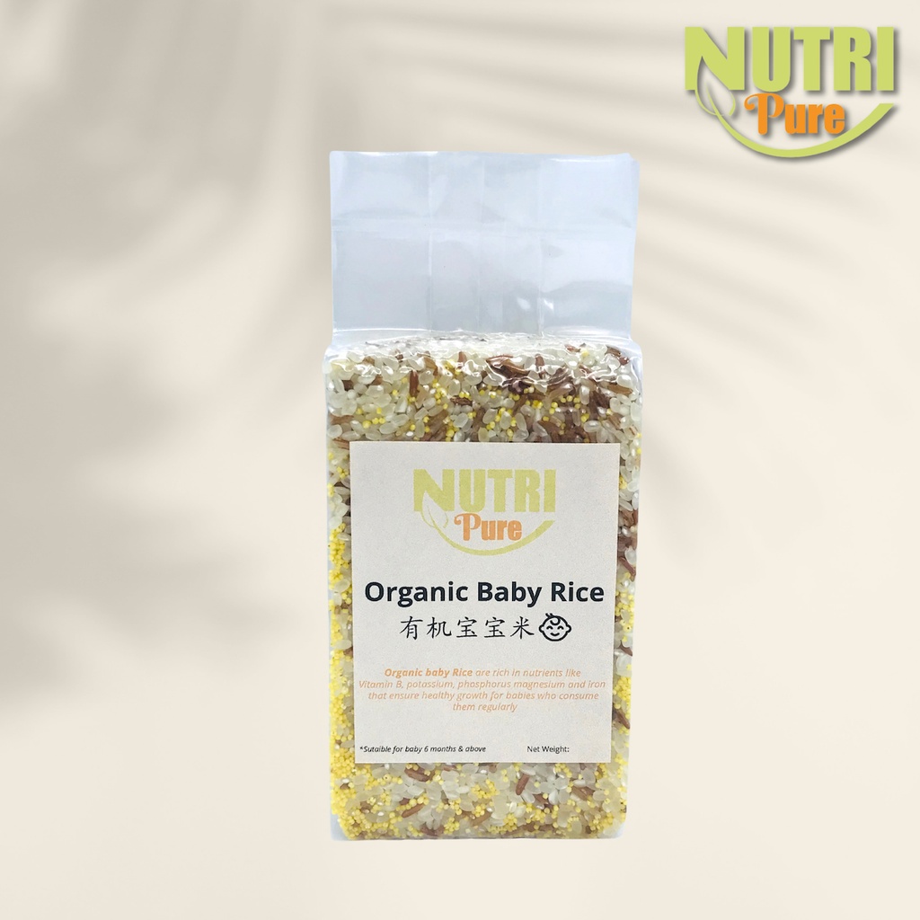 Nutri Pure Organic Baby Rice | Beras Bayi Organik (Calrose / Millet ...