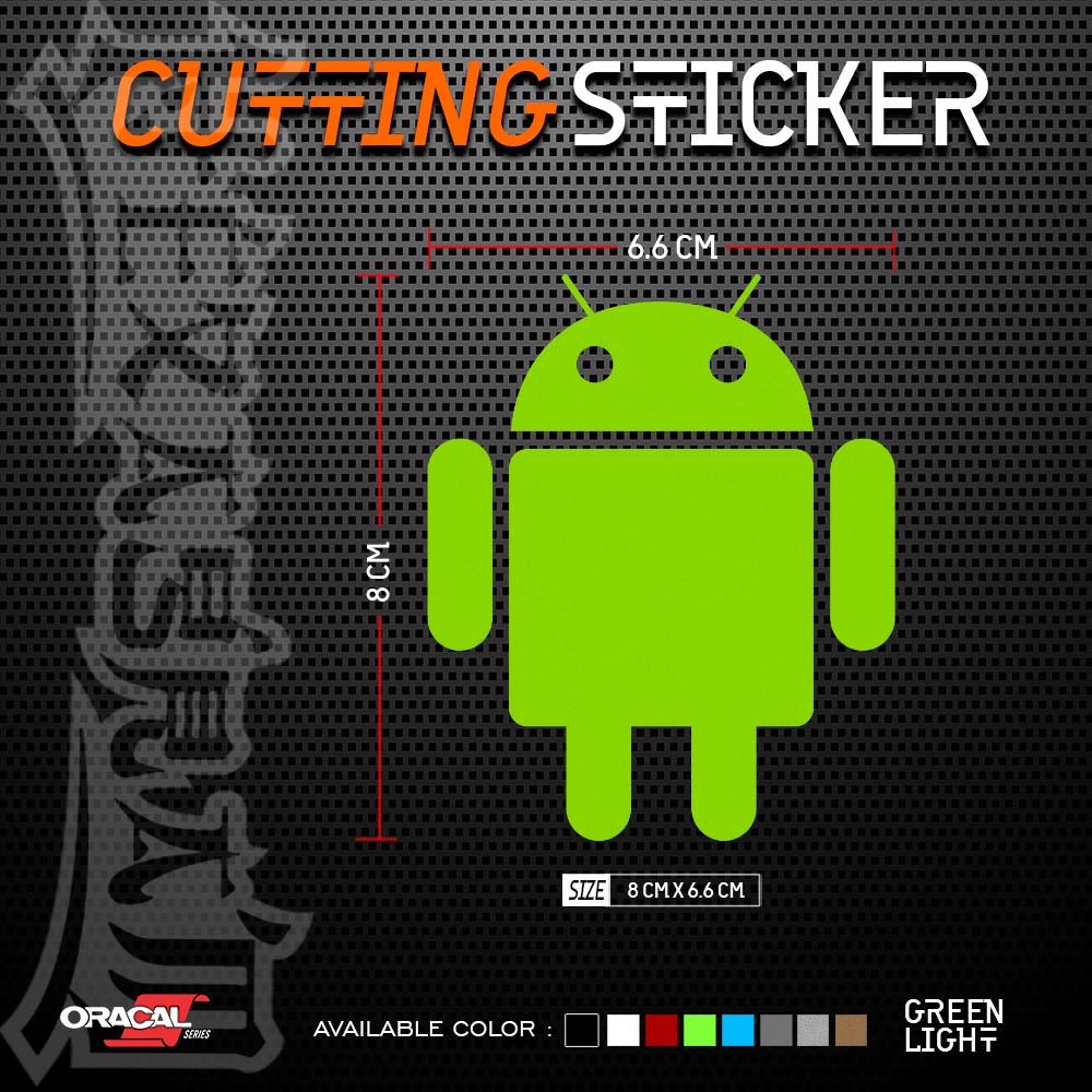Cutting Android Logo stickers | Android Logo Cutting Sticker | Shopee ...