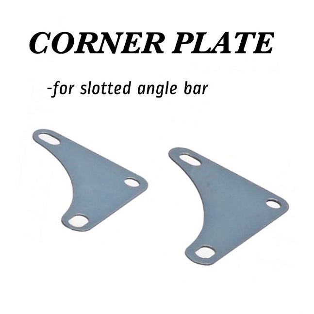 Slotted Angle Bar Plate / bracket besi angle rak lubang | Shopee Malaysia