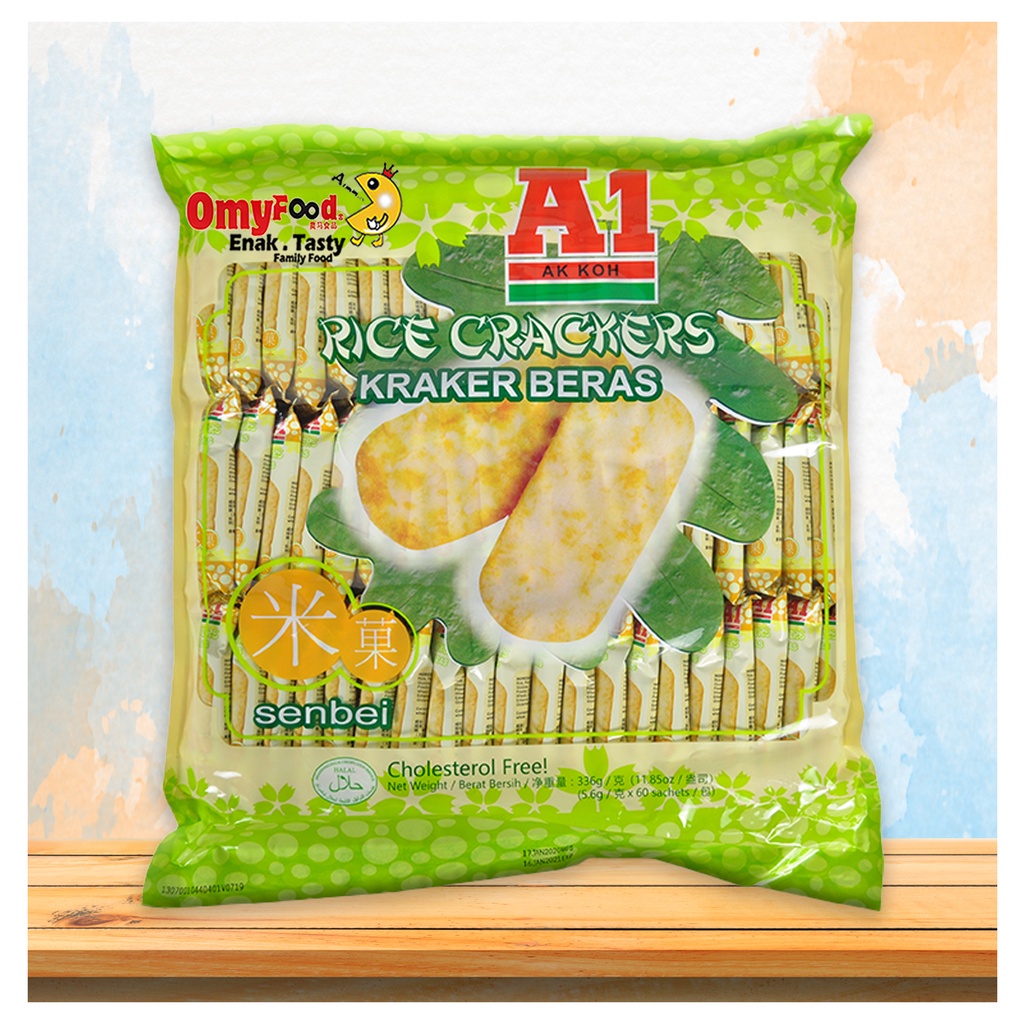 336g (60pcs) A1 Ak Koh Rice Cracker Senbei [OmyFood] | Shopee Malaysia