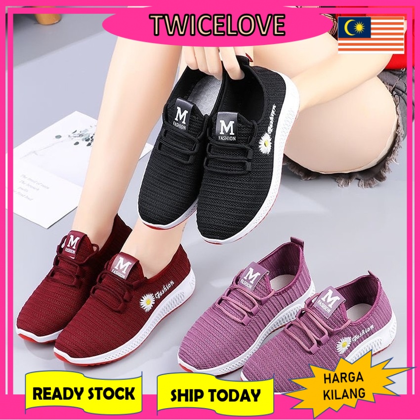 READY STOCK⭐ TWICELOVE Sundaee Sneaker Women's Sport Shoes Kasut ...