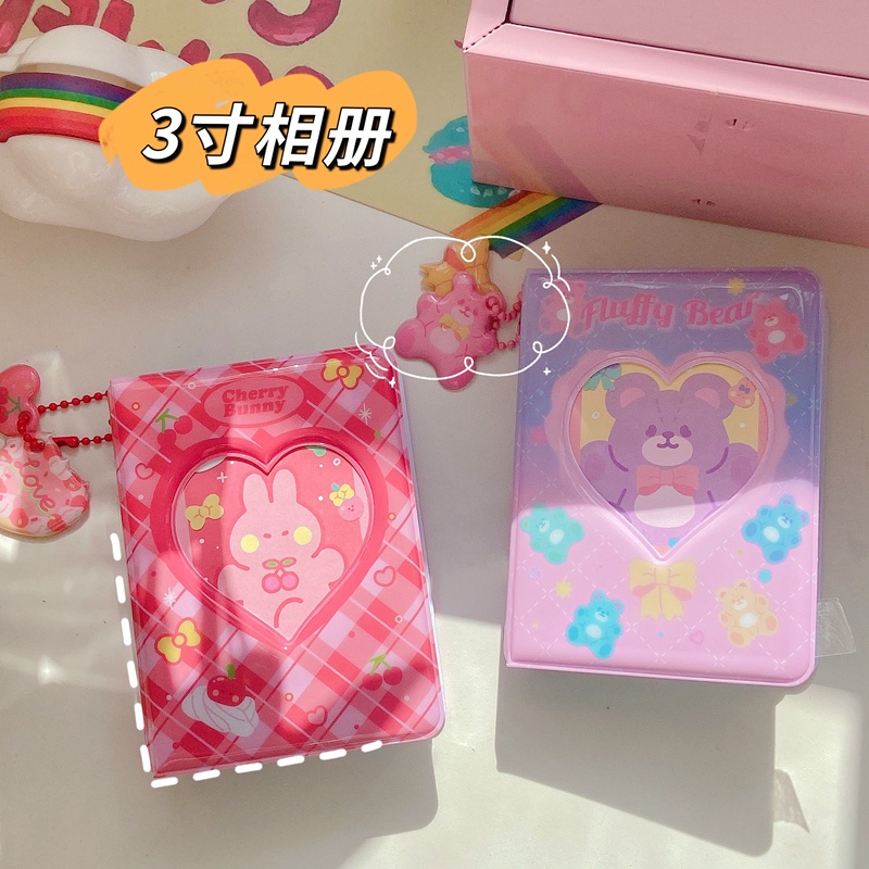 Korean ins gaya comel bear cherry rabbit 3 inci album polaroid album ...