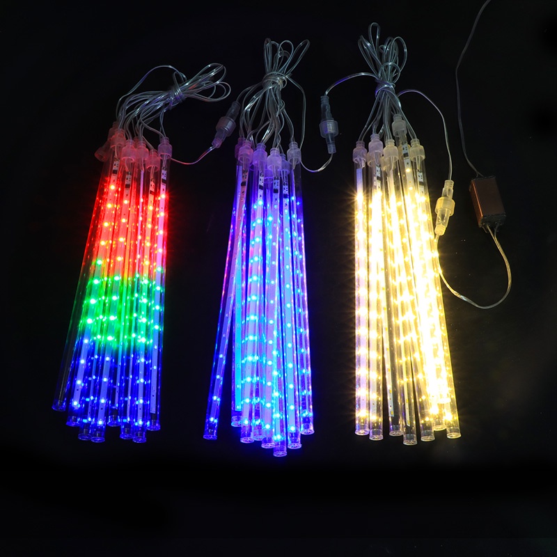 Pancuran meteor suria luar lampu membawa lampu berkelip lampu rentetan ...