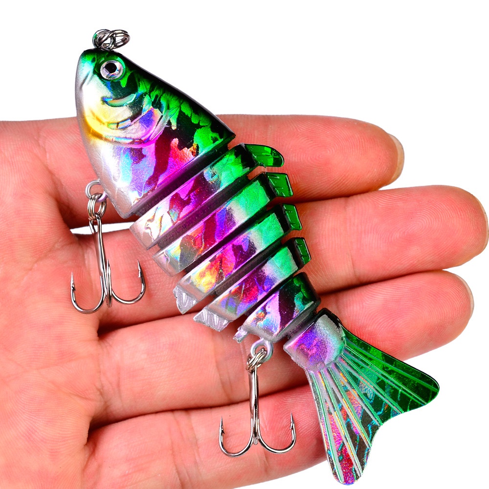 16g/10cm crankbait lure 29 colour minnow lure umpan ikan Multi-Section ...