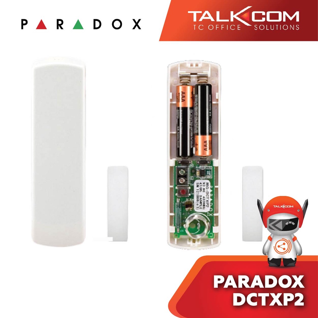 Paradox DCTXP2 2-Zone Wireless Door Contact (30m distance ) | Shopee ...