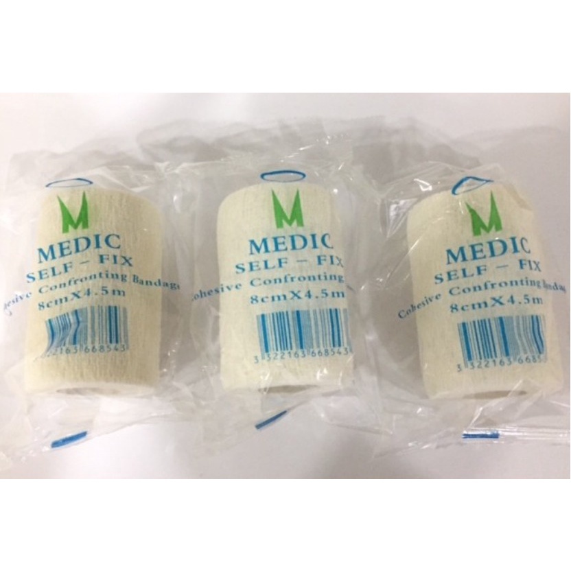 Medic Self-Fix Cohesive Confronting Bandage (8cm x 4.5cm/ 6cm x 4.5cm ...