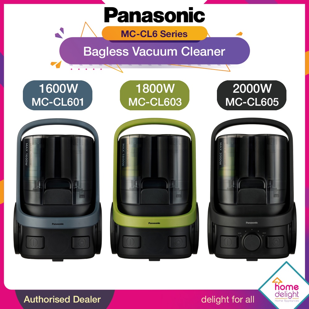 Panasonic Bagless Vacuum 1600W MC-CL601 / 1800W MC-CL603 / 2000W MC ...