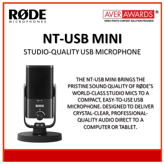 Rode NT-USB/NTUSB Mini USB Microphone | Shopee Malaysia