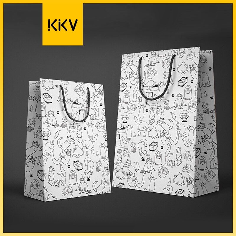 KKV - ISHU Kraft Paper Gift Bag with Handle Birthday Party Packaging ...
