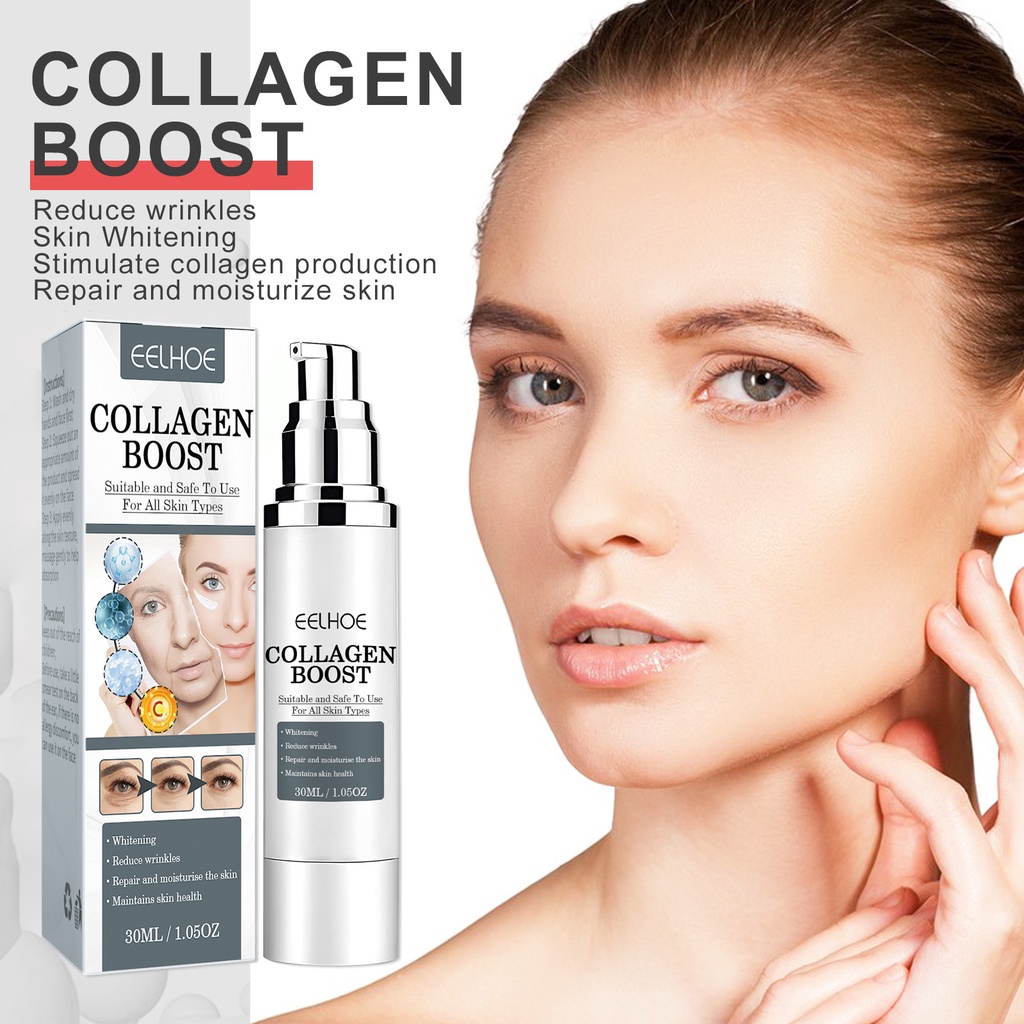 EELHOE Collagen Boost 30ml Rich in Collagen Essence Skin Smooth and ...