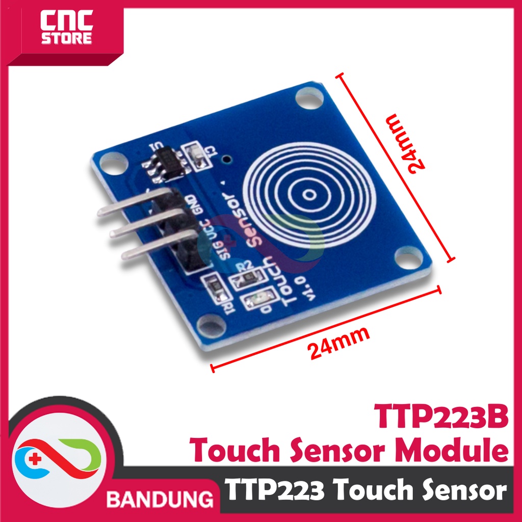 Ttp223-b TTP223B DIGITAL CAPACITIVE TOUCH SENSOR MODULE FOR ARDUINO ...