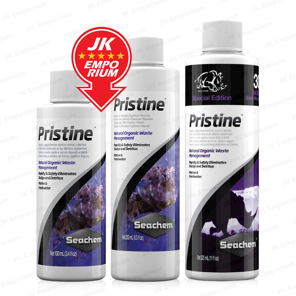 Seachem Pristine 100ml 250ml 325ml Special Edition 30% More Free | Shopee Malaysia