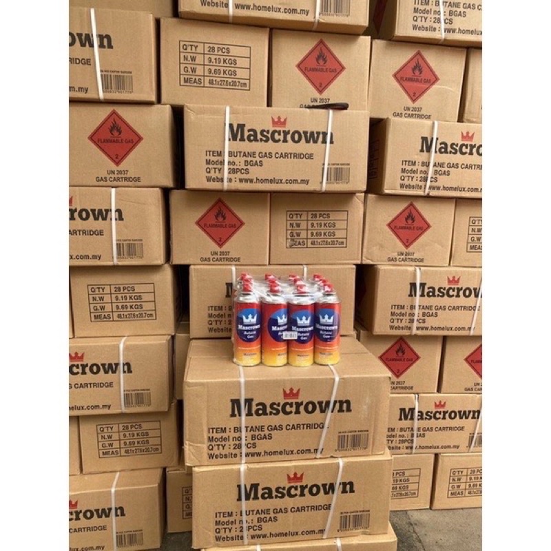 Mascrown 28 Bottle Liquefied Butane Gas Cartridge Portable Gas Stove ...
