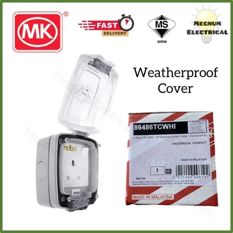 MK 86486 13A Outdoor Weatherproof Switch Socket | Shopee Malaysia